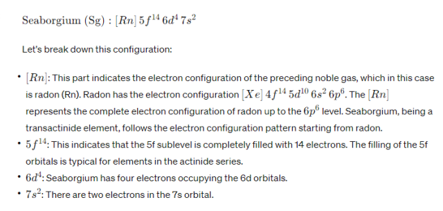 Seaborgium: History, Electron Configuration, Properties, Isotopes and Uses - VIVA DIFFERENCES