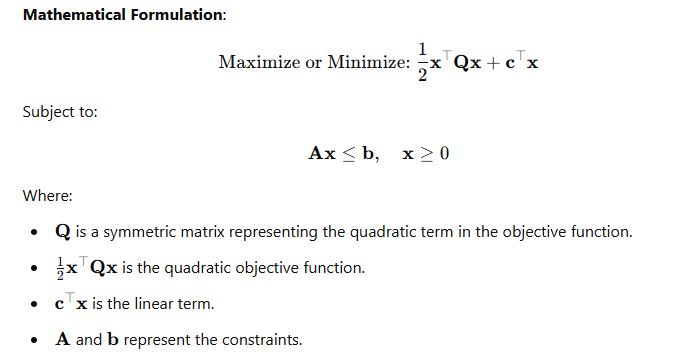 Linear Programming Lp Vs Quadratic Programming Qp Viva Differences